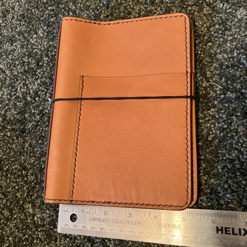 Bassy & Co Leather Multi-Notebook Cover Brown 7.5” x 5.25” Reinforced ...