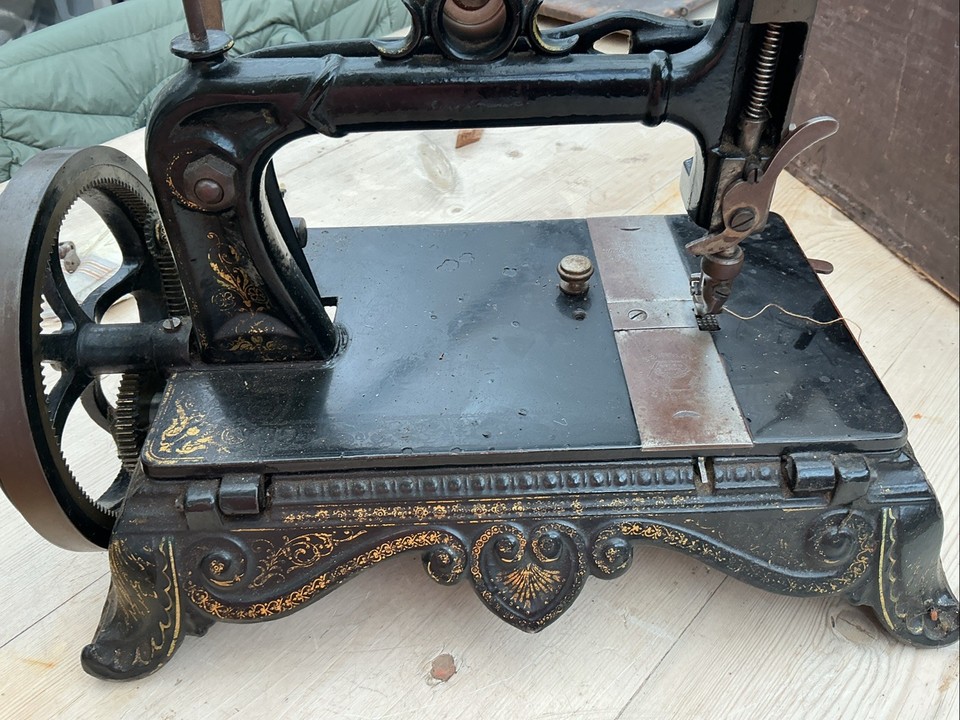 Victorian Hand Sewing Machine With Original Box. J.Collier And Sons ...