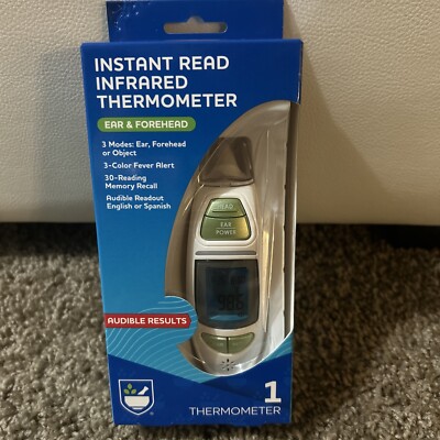 Rite Aid Instant Read Talking Ear & Forehead Infrared Thermometer NEW ...