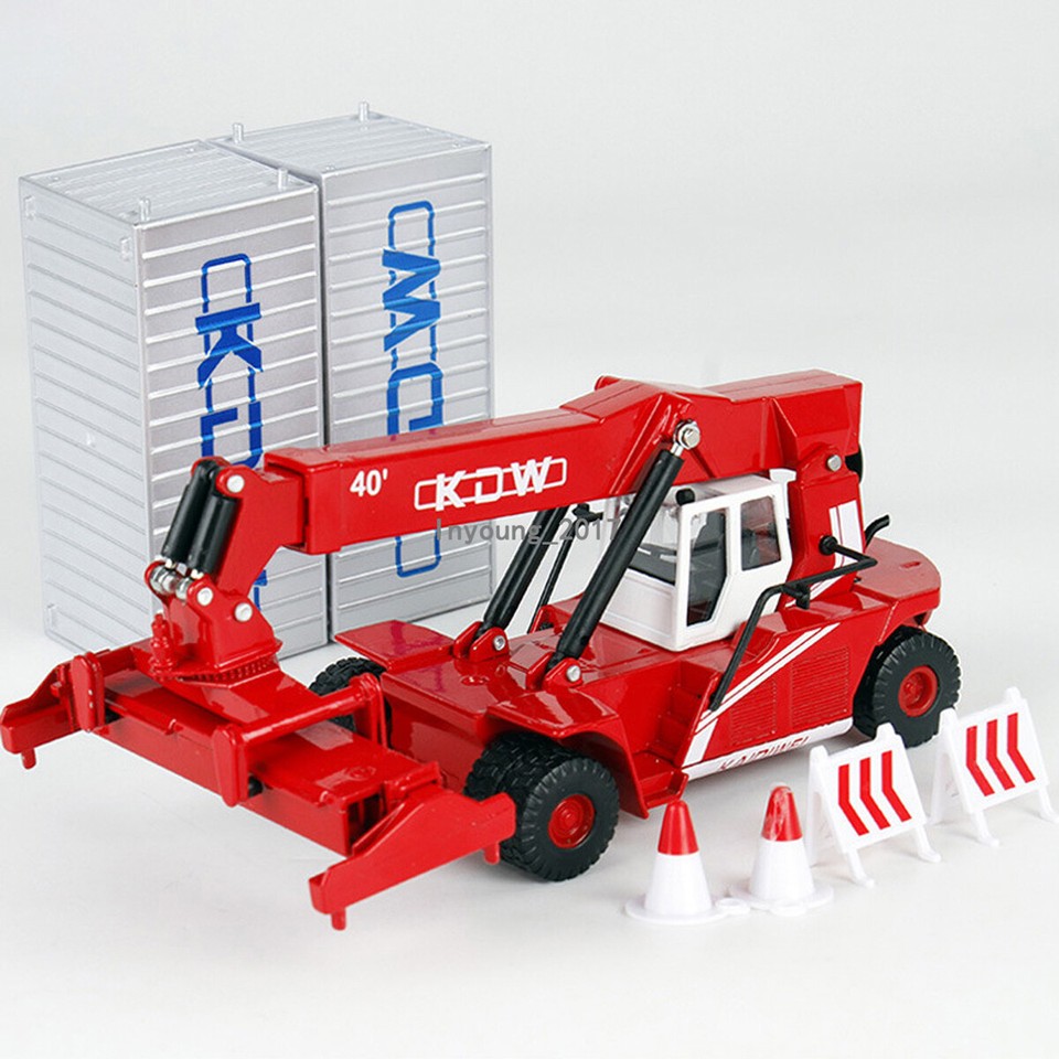 1:50 Container Crane Diecast Construction Vehicle Metal Reach Stacker ...