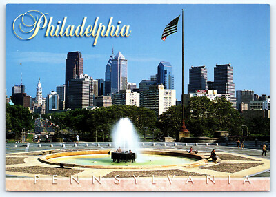 Philadelphia PA Benjamin Franklin Parkway Aerial View VTG Postcard | eBay