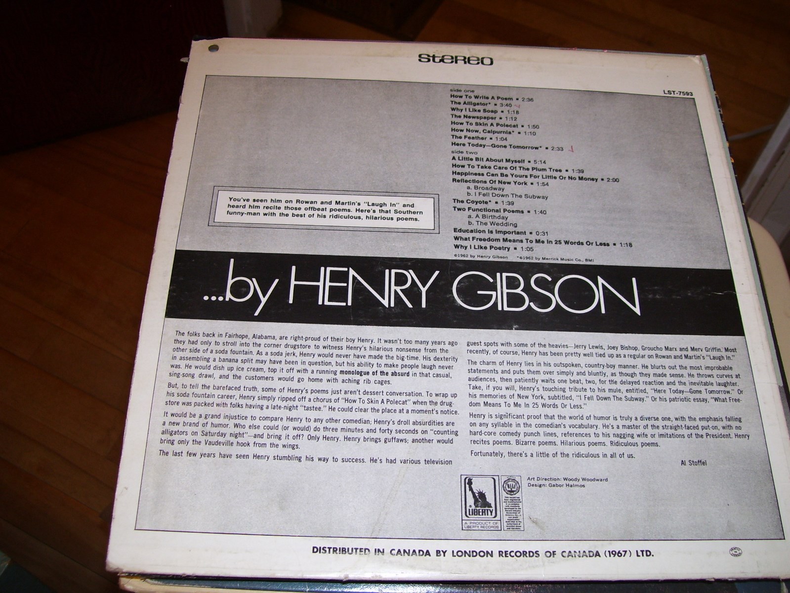 HENRY GIBSON-...BY HENRY GIBSON-LP-VG+-LIBERTY-STEREO-LAUGH IN | eBay
