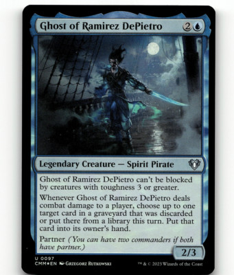 FOIL - MTG - Ghost of Ramirez DePietro 97 - Commander Masters - UC | eBay