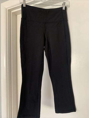 Lucy Powermax Perfect Core Capri Legging Solid Black Gym Yoga - Size S ...