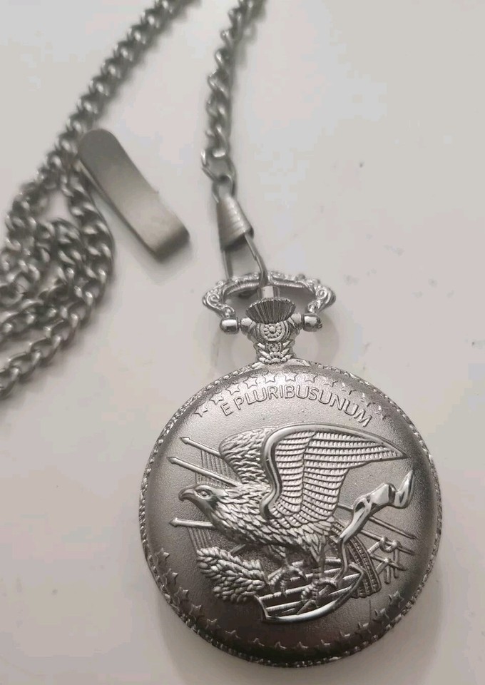 American Historical Society Pocket Watch Silver Half Dollar Watch ...