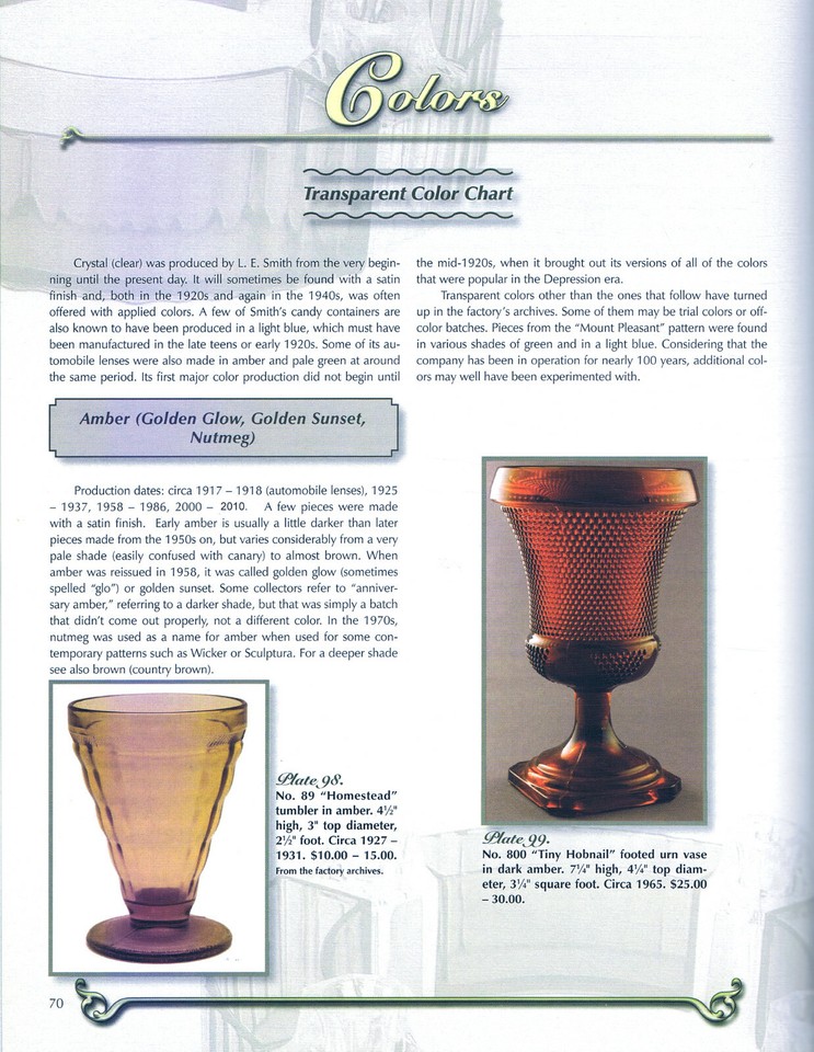 L. E. Smith Glass: First 100 Years, by Tom Felt-Reissued 2020-Updated ...