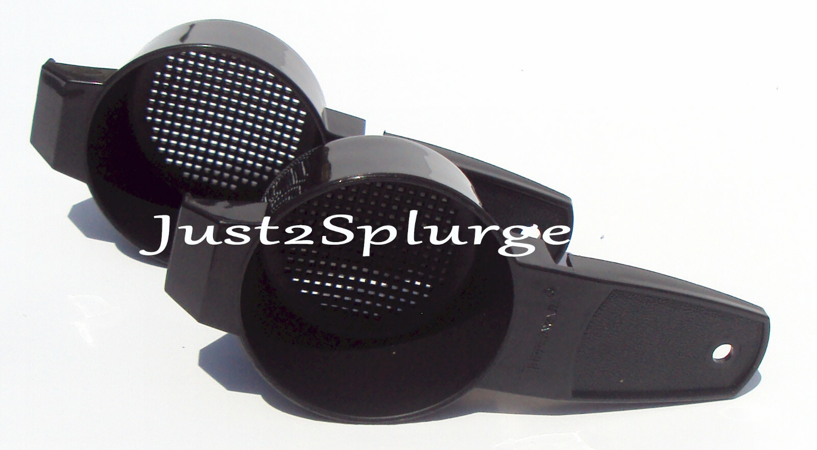 Tupperware Mini Strainer Green Tea Powdered Sugar Sifter Black Set 2 ...