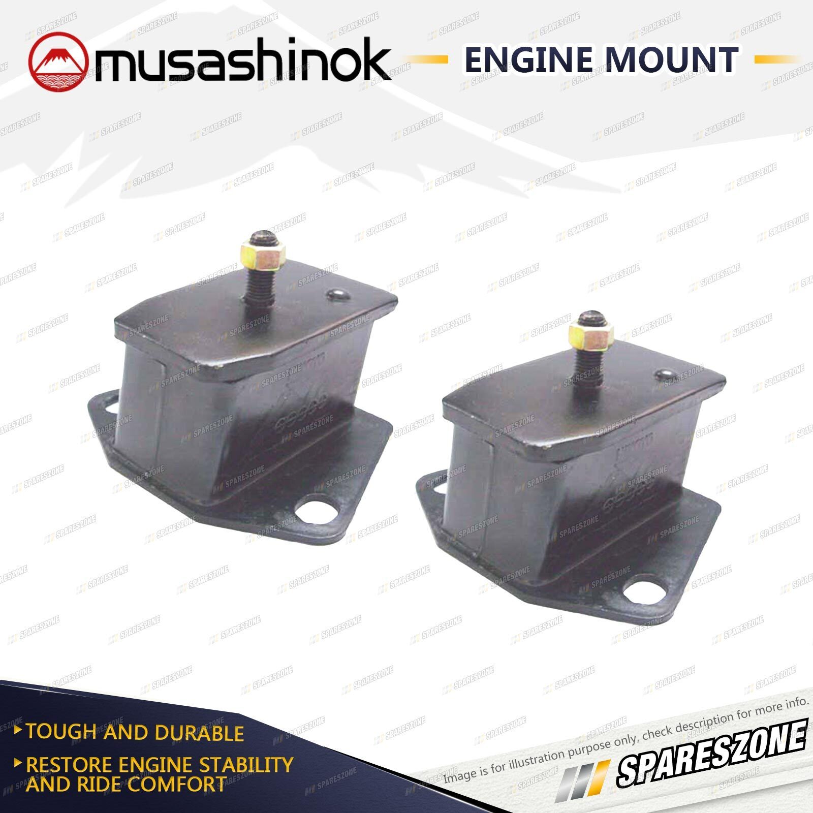 2x Front LH RH Engine Mount for Mitsubishi Pajero NA NB NC ND NE NF NG ...