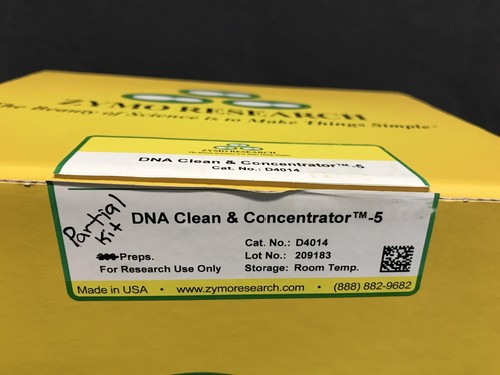 ZYMO DNA Clean & Concentrator-5 PCR Purification 5ug Partial Kit D4014 ...