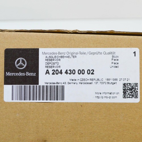 NEW MERCEDES-BENZ C W204 BRAKE BOOSTER RESERVOIR A2044300002 OEM NO ...
