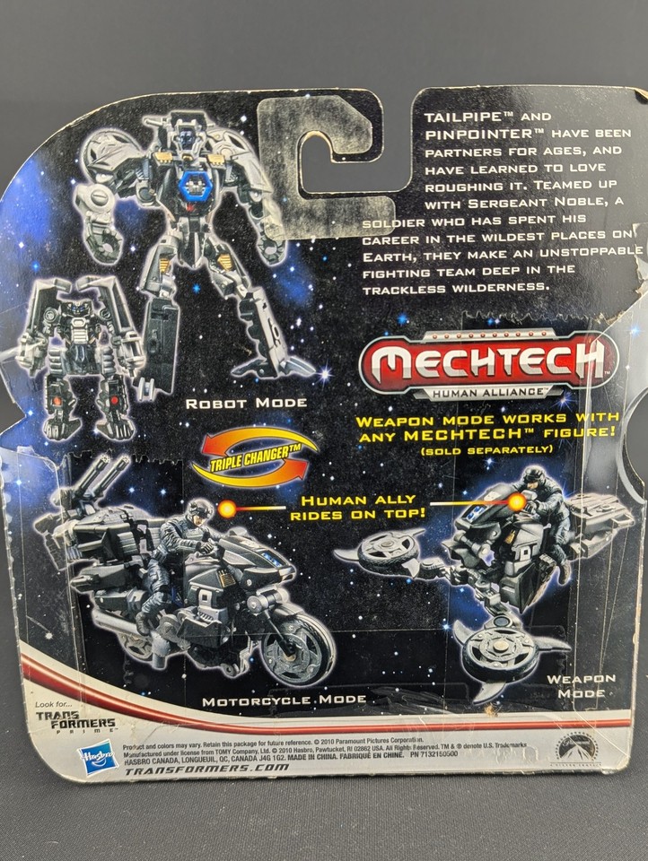 Transformers Human Alliance Sergeant Noble Tailpipe SEALED Hasbro DOTM ...