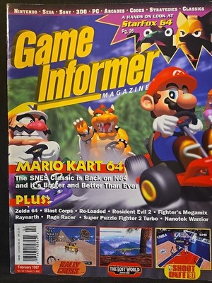 Game Informer Vintage Video Game Magazine #46 February 1997 Mario Kart ...