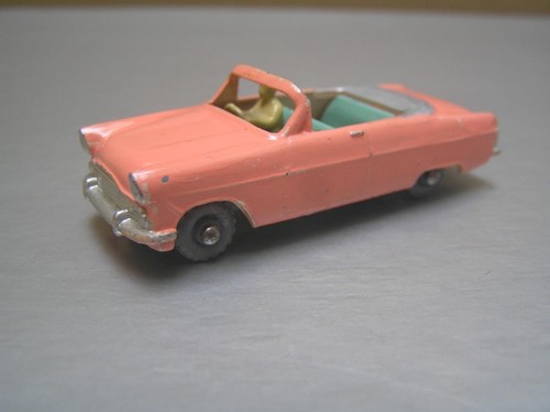 Matchbox Moko Lesney #39 Ford Zodiac Convertible Metal Wheels NM ...