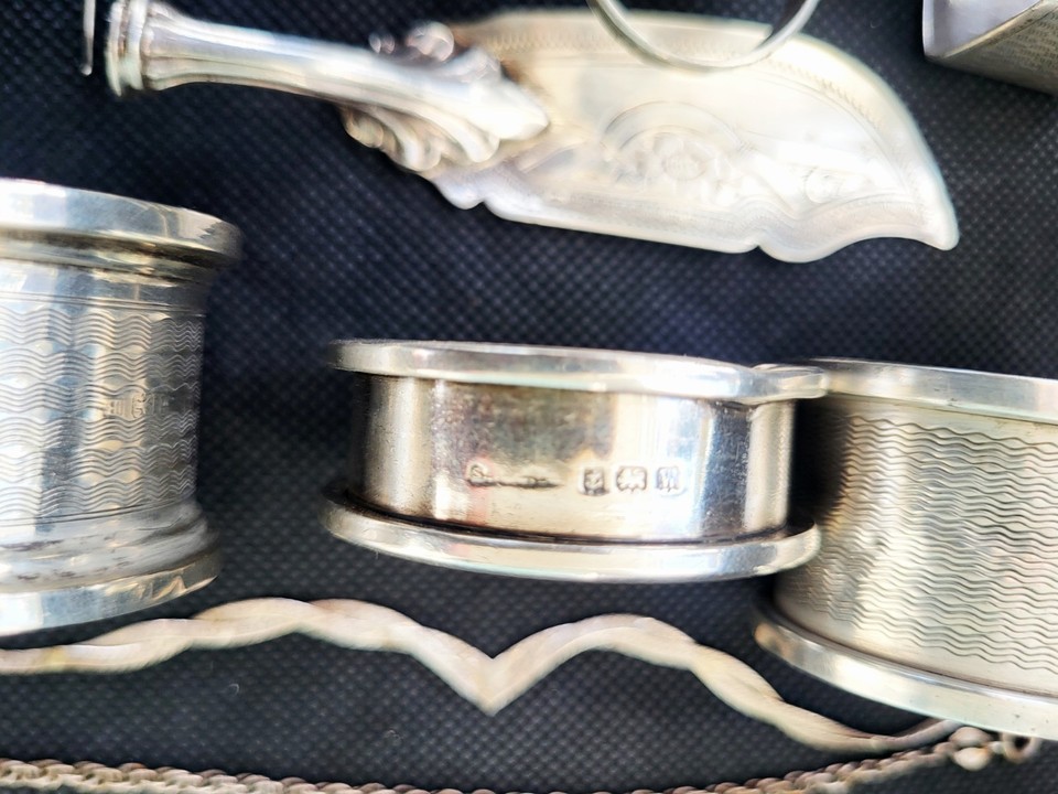 Various Antique & Vintage Sterling Silver (925) Items ~ 220g ~ SCRAP ...