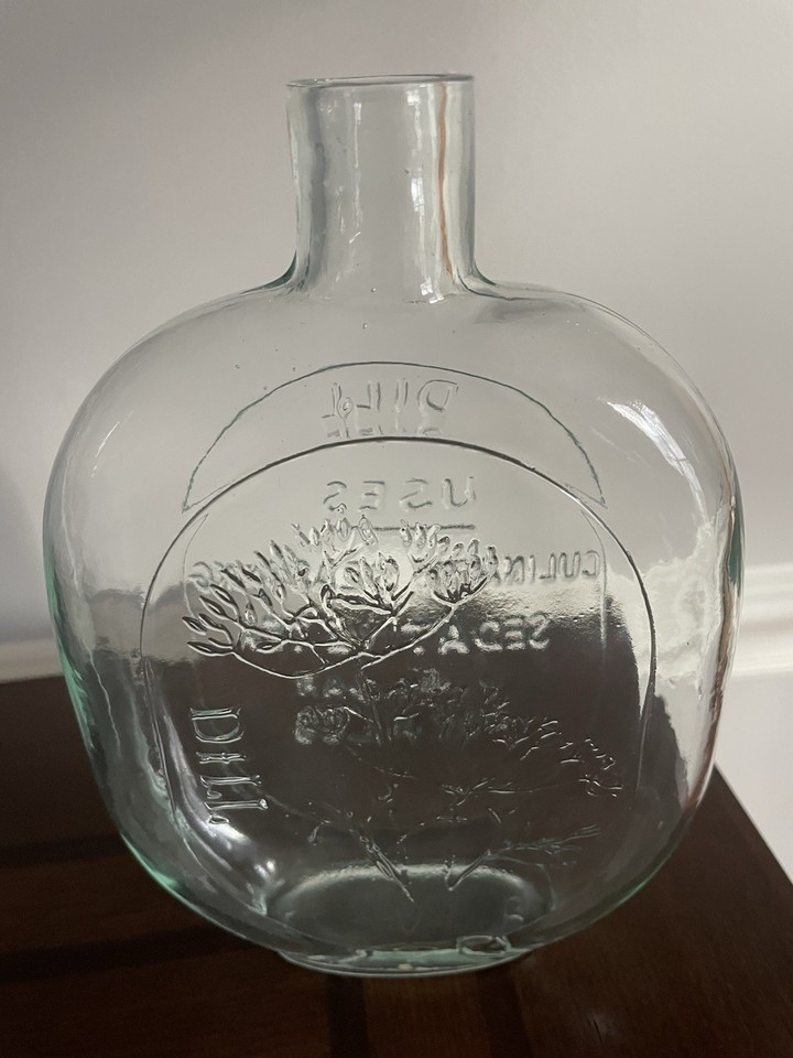 Vintage, 7 1/2", Clevenger Brothers "DILL" Pumpkin Seed Flask | eBay