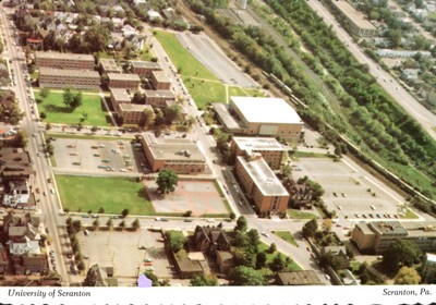 Vintage Postcard: University of Scranton, PA Aerial View, 1978 Ad Art ...