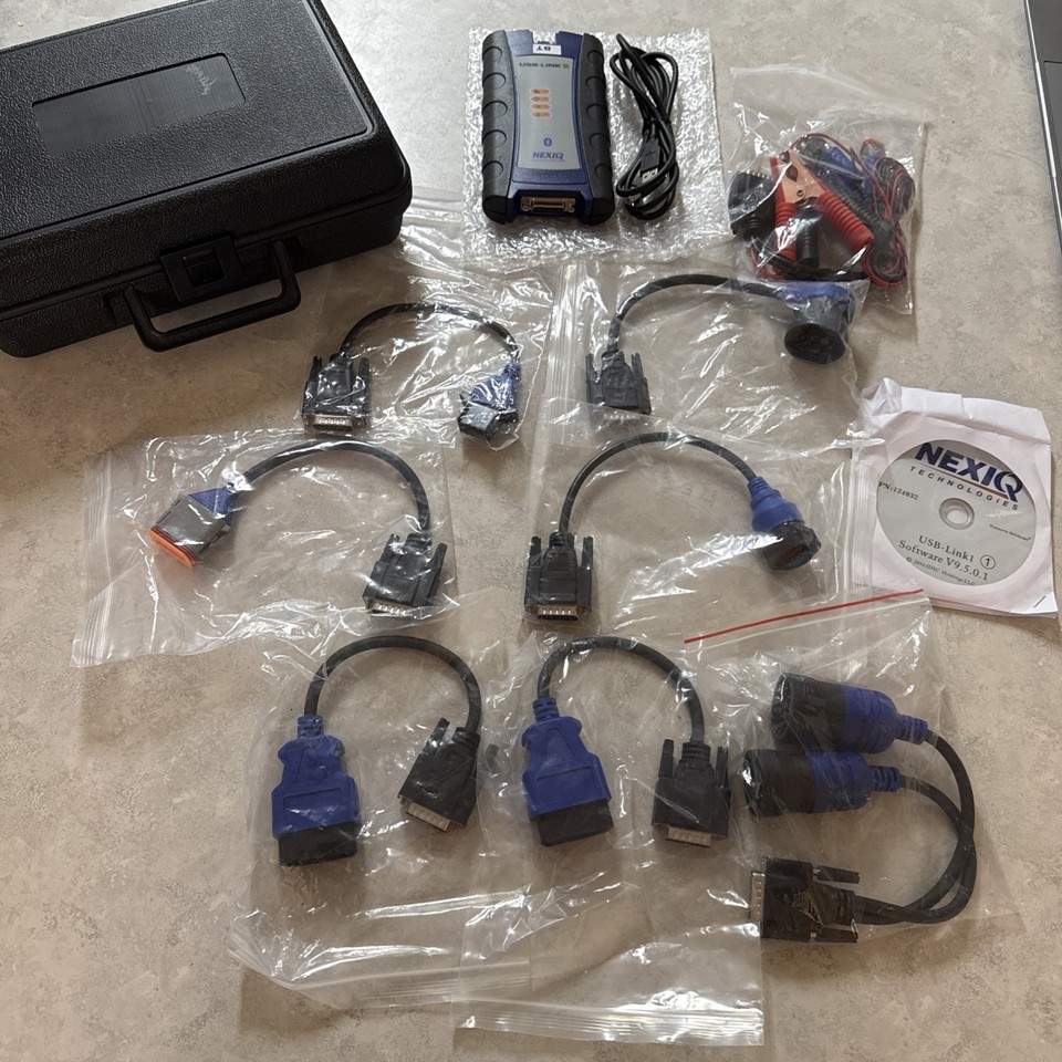 NEXIQ USB Link 2 Model 124032 Bluetooth PC to Vehicle Heavy Duty Truck ...