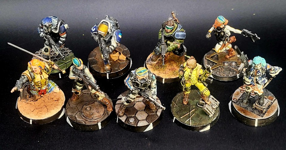 painted Ariadna Action Pack army full set Infinity collection miniature ...