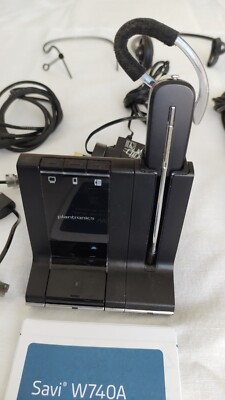 Two Plantronics Savi W740 Wireless Headsets | eBay Australia