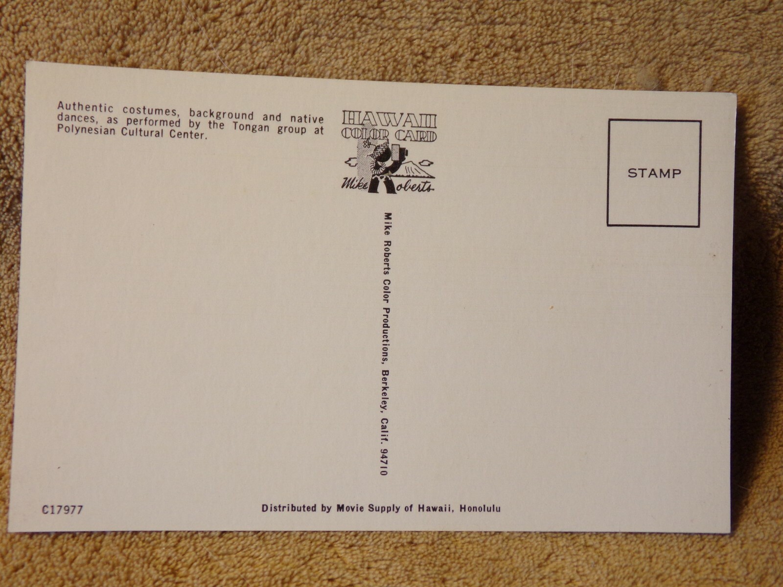 Vintage Postcard Tongan Dancers, Polynesian Cultural Center, Hawaii | eBay