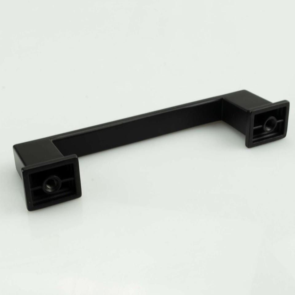 Square Matte Black Solid Cabinet Handles Pulls Kitchen Bathroom Modern ...