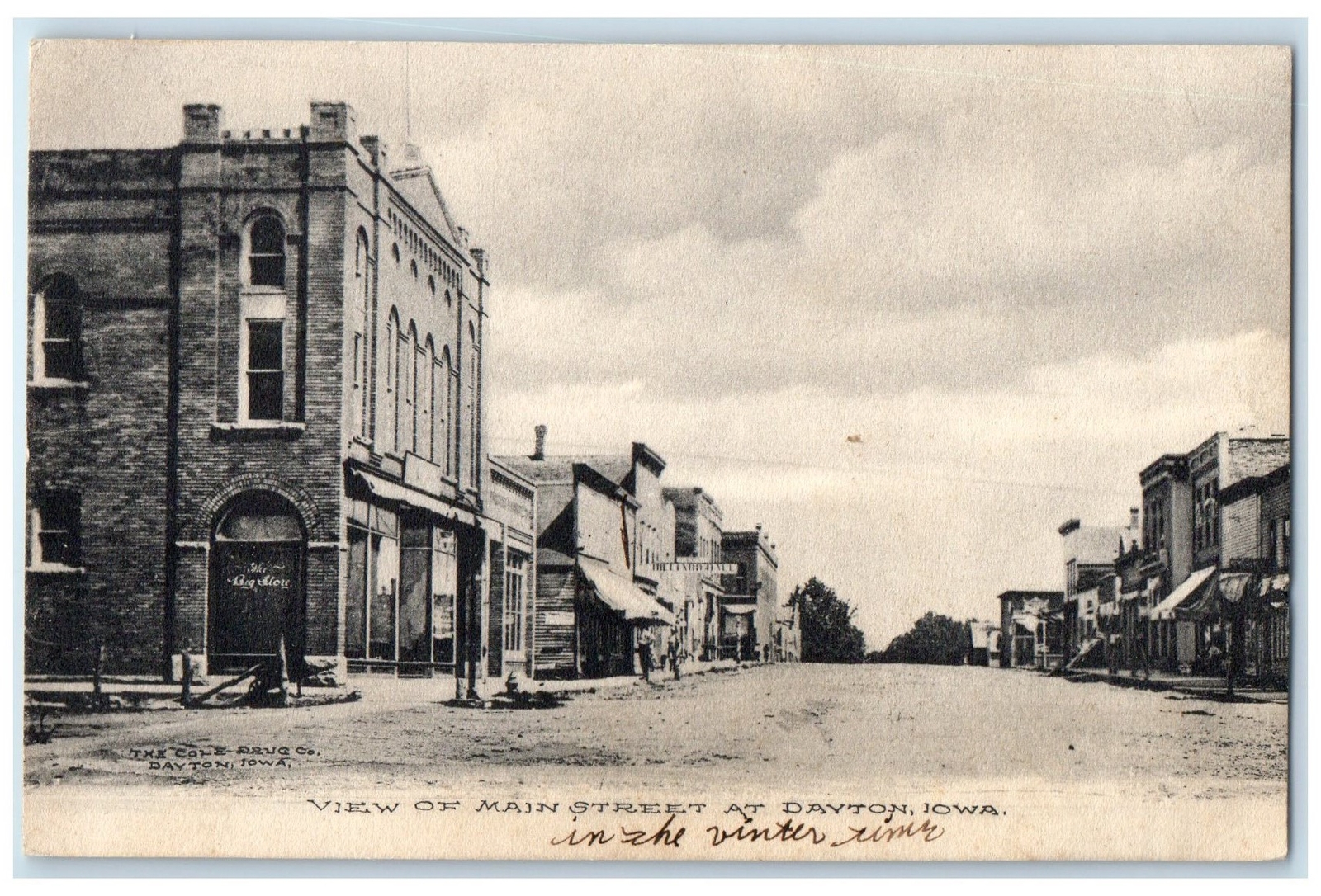 c1905's View Of Main Street Buildings And Shops Dayton Iowa IA Unposted ...