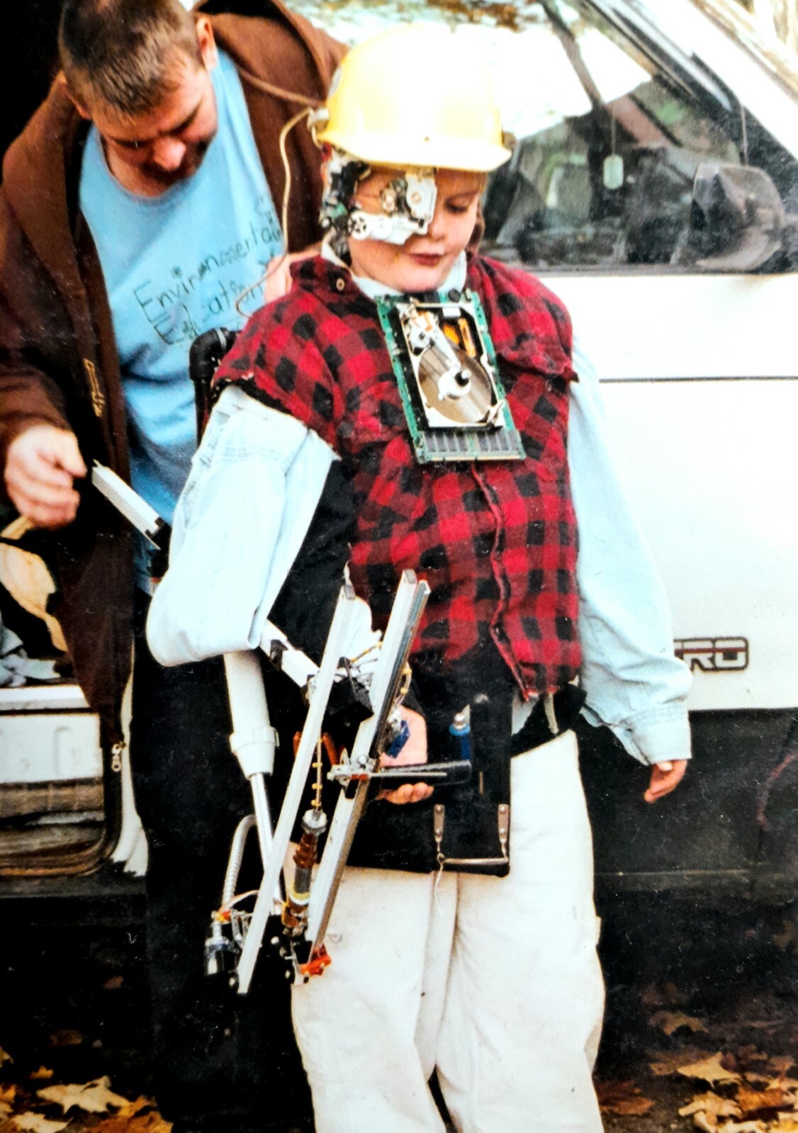 One Armed Cyborg Construction Worker Home Made Costume - Gem