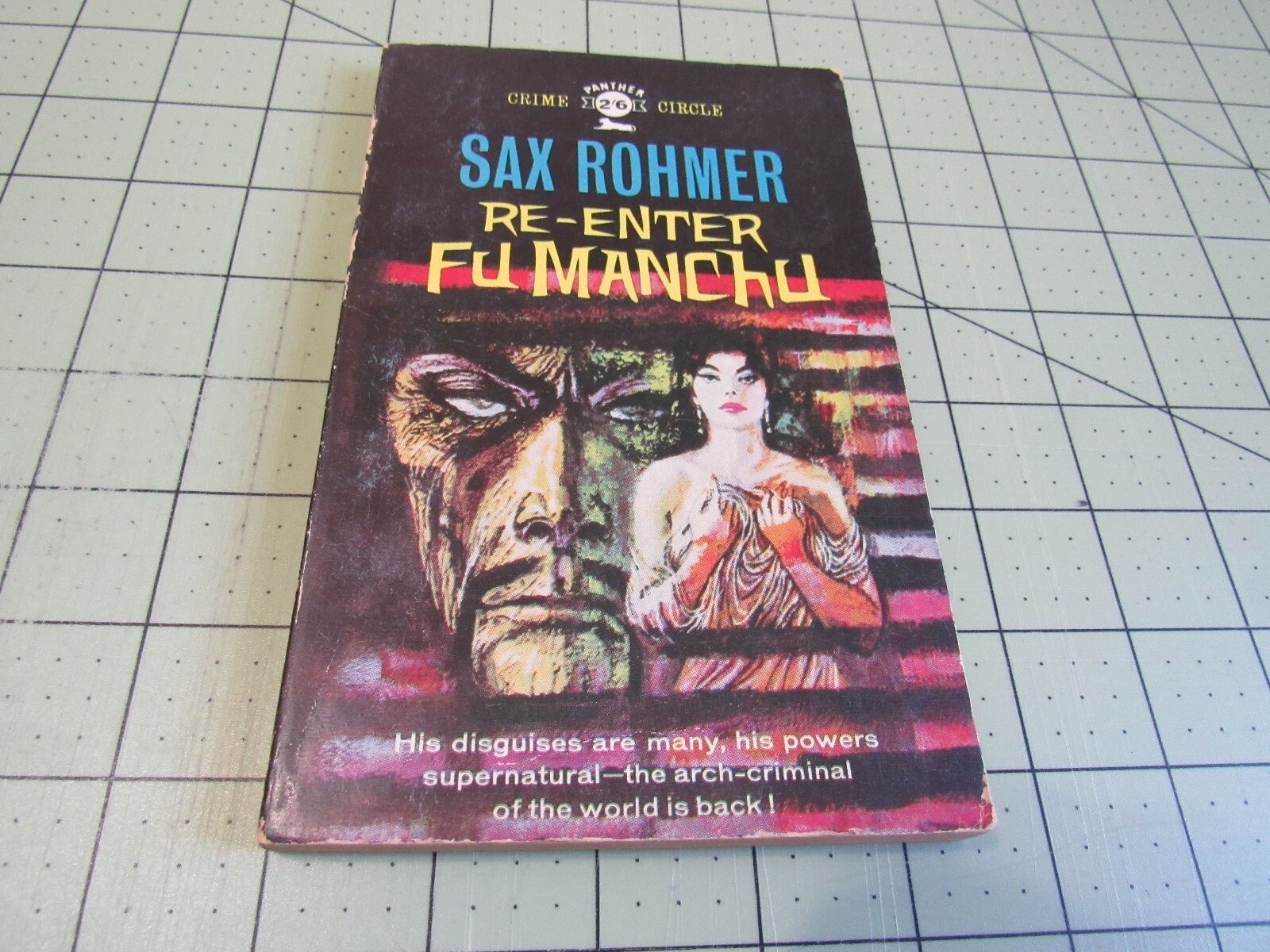 RE-ENTER FU MANCHU BY SAX ROHMER RARE PANTHER UK PB GREAT GGA COVER ART ...