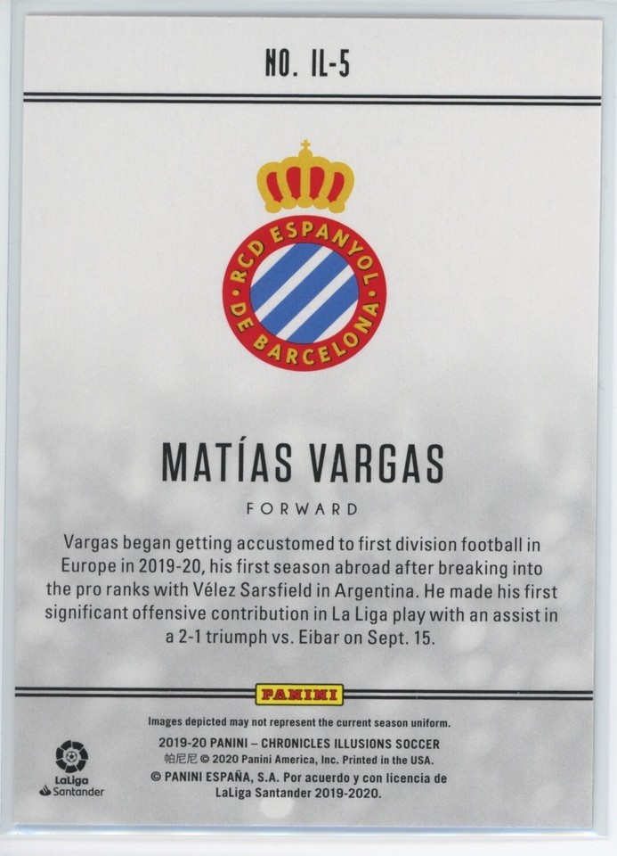 MATIAS VARGAS 2019-20 CHRONICLES ILLUSIONS ROOKIE #IL-5 RC QTY | eBay