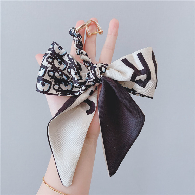 Stylish Butterfly Bow Keychain With Silk Scarf Detail Lx894 Model 23cm ...