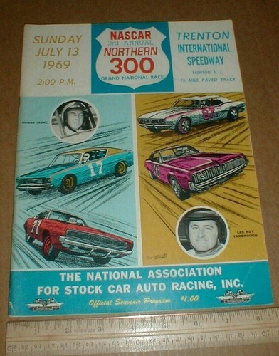 VTG 1969 Trenton Speedway New Jersey NJ Northern 300 Stock Car Racing ...