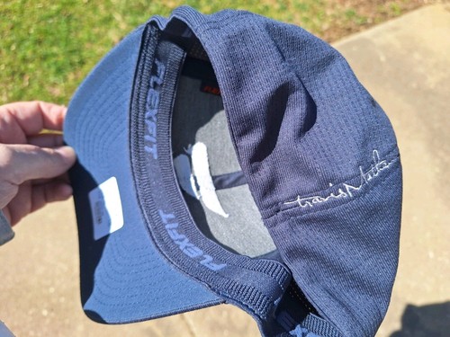 New Travis Mathew Nassau L/XL Navy Blue Flexfit Golf Hat Cap Stitched ...