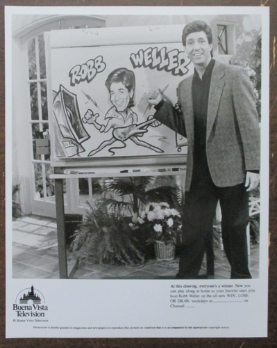 PRESS PROMO PHOTO TV GAME SHOW WIN LOSE OR DRAW HOST ROBB WELLER 8X10 ...