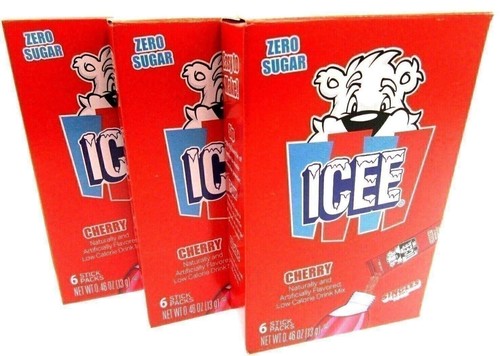 Icee Cherry Zero Sugar Free ~ Drink Mix ~ Lot of 3 | eBay