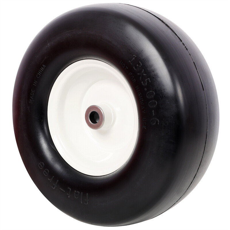 13X5.00-6 Flat-Free Lawn Mower Tire & Wheel Set of 2 Zero-Turn Mower ...