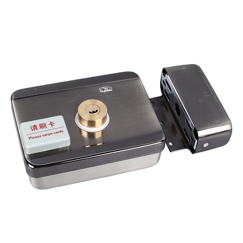ID Card Lock Integrated Structure Wiring Free Anti Theft Silent Double ...