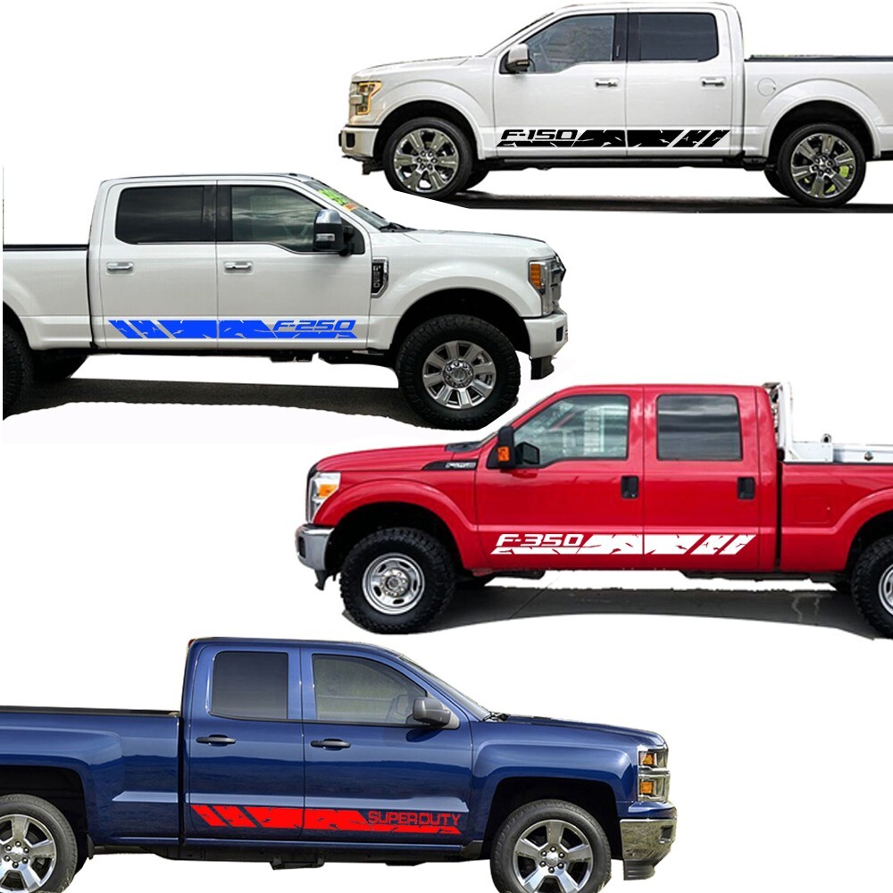 Customized Text Vinyl Decal Graphics Kit for Ford F150 F250 F350 Super ...