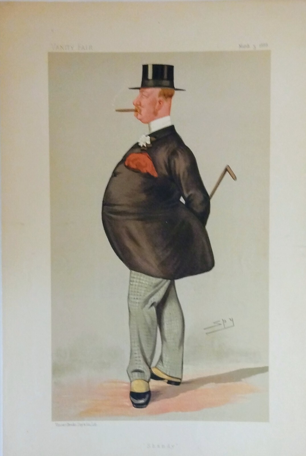 Vanity Fair Print Reginald Walkelyne Chandos-Pole, March 3, 1888 No ...