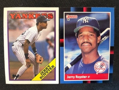 MLB - Jerry Royster 1988 Topps & 1988 Donruss Baseball - Yankees | eBay