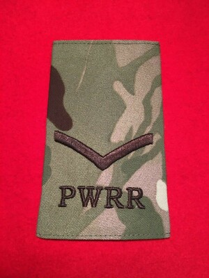 Quality MTP PWRR L/CPL Rank Slide Lance Corporal PWRR Combat Rank Slide ...