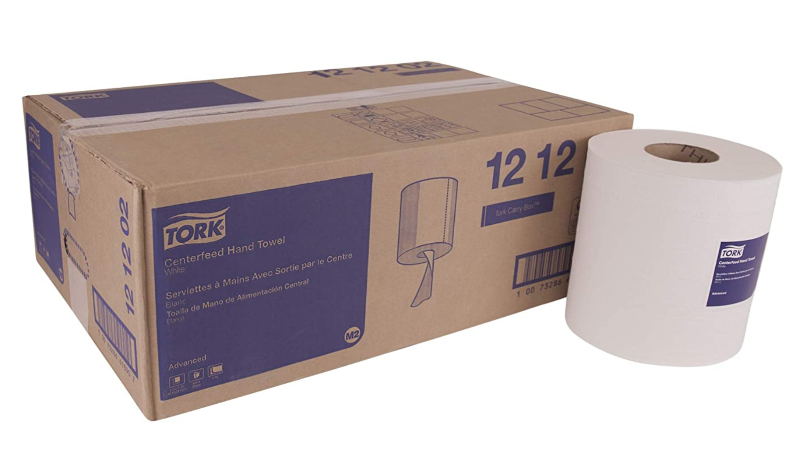 Tork 121202 Advanced 2-Ply Centerfeed Wide Hand Towels, White | eBay