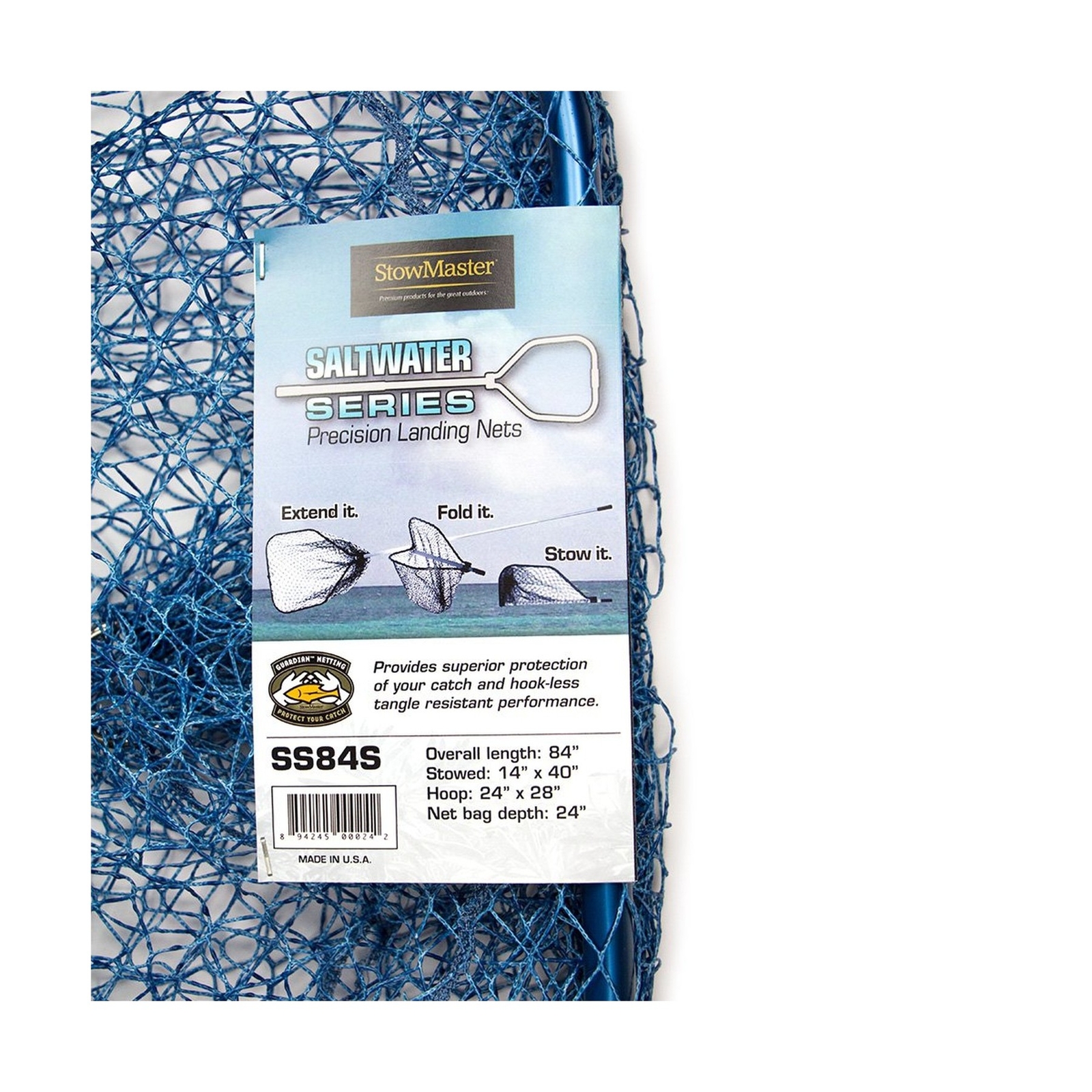 StowMaster SS84S Saltwater Series Precision Landing Net - Hoop 24"x28 ...