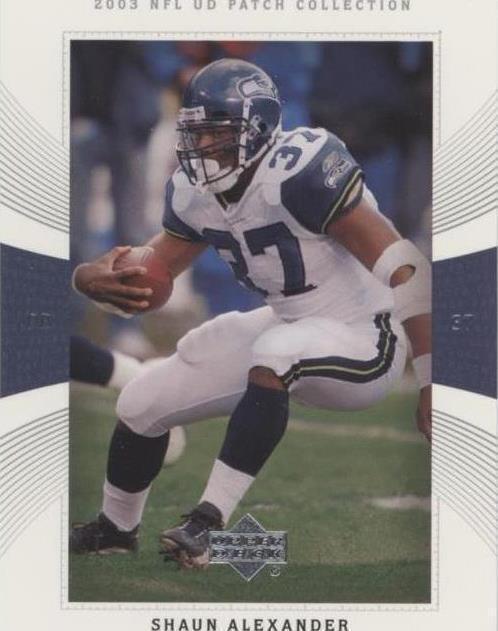 2003 Upper Deck UD Patch Collection - Shaun Alexander #37 for sale ...