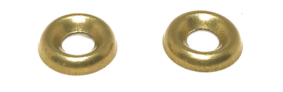 (100) #8 Solid Brass Finishing Washers Cup Washers Fast Free Shipping ...
