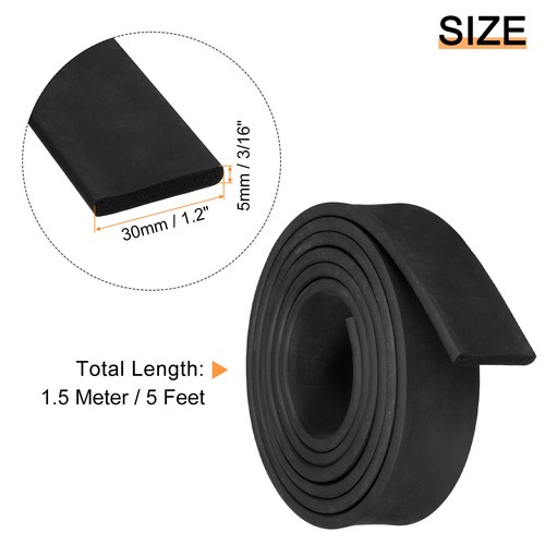 EPDM Rubber Foam Sheet Strip Neoprene Sheets Rolls 3/16" T x 1.2" W x 5 ...