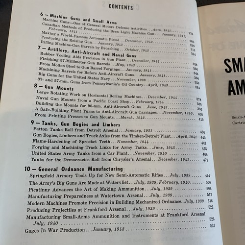 Ordnance Production Methods By The Industrial Press First Edition 1951 ...