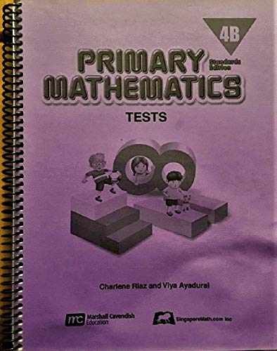 Primary Mathematics 4B Tests - Paperback, by Viya Ayadurai; Charlene ...