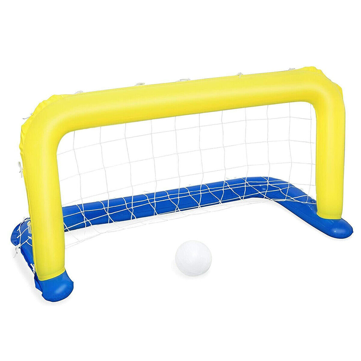 Inflatable Pool Volleyball Set & Pool Basketball Hoops Handball Goal ...