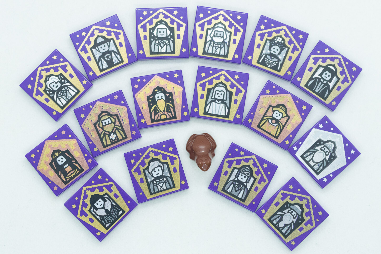LEGO Harry Potter Chocolate Frog Wizard Card Tiles Complete Set of 16 ...