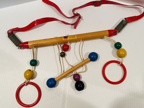 Vintage Hanging Crib Toy 'Cradle Gym' By A Right Time Toys Wood And ...